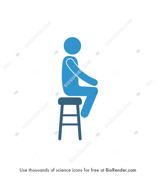 Free Person sitting (symbol, on stool) Icons, Symbols & Images | BioRender