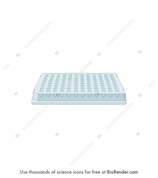 Free PCR plate (96 well, top, with liquid) Icons, Symbols & Images ...