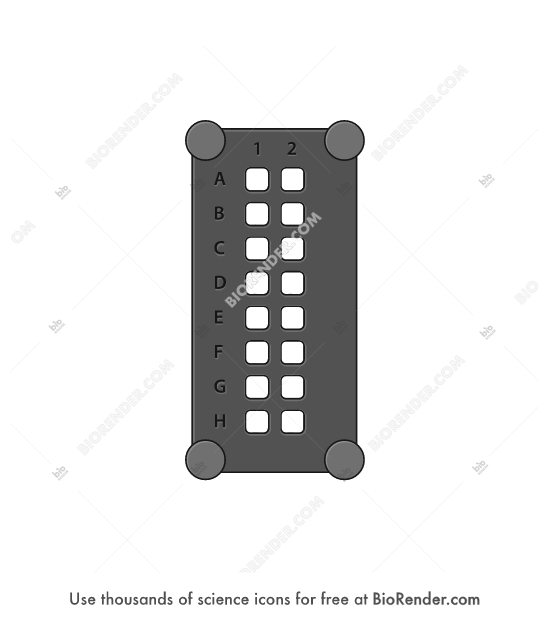 Free Hybridization cassette (top view, 16 wells, top plate) Icons ...
