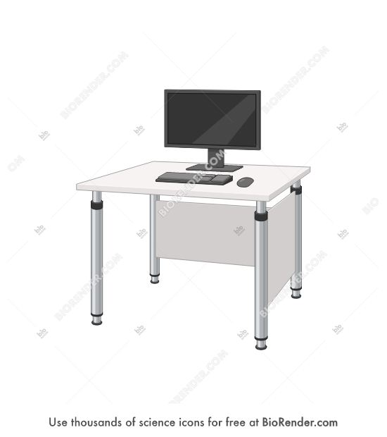 Free Desk with computer Icons, Symbols & Images | BioRender