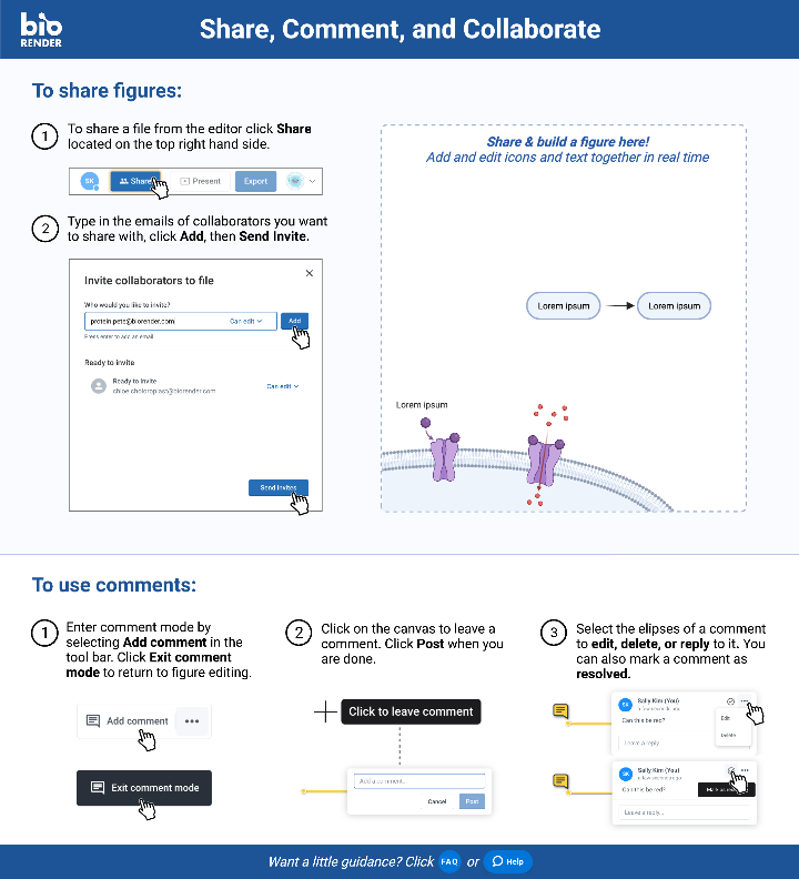 BioRender Activity Sheet: Share, Comment, and Collaborate | BioRender ...