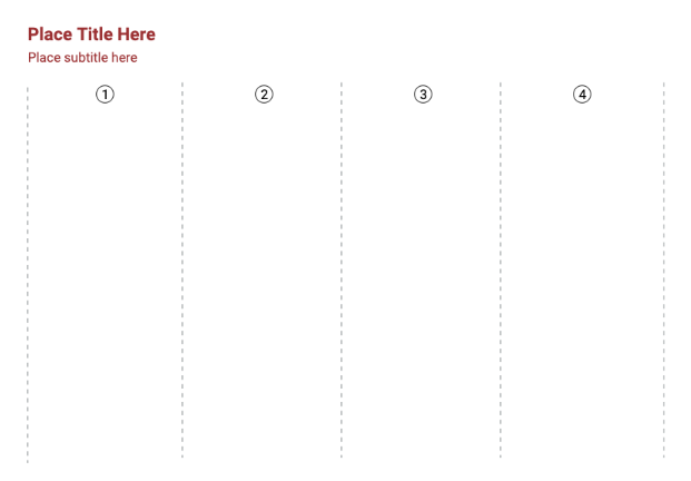 Blank Panels (Layout 4x1) | BioRender Science Templates