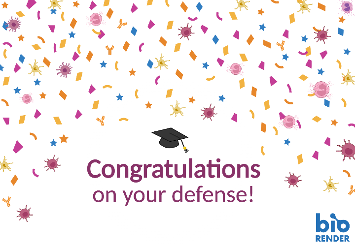 Defense Congratulations E-Card | BioRender Science Templates