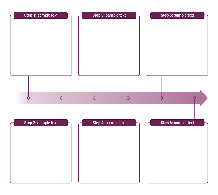 Multi-Panel Horizontal Timeline (Layout 3x2) | BioRender Science Templates Multi-Panel Horizontal Timeline (Layout 3x2) | BioRender Science Templates