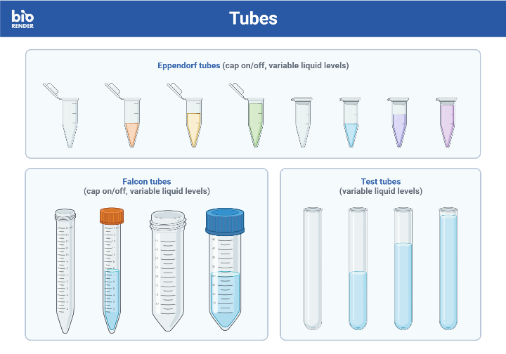 Icon Pack - Tubes | BioRender Science Templates