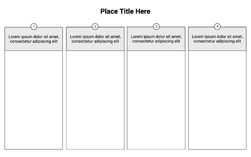 Blank Panels (Layout 4x1) 1 | BioRender Science Templates