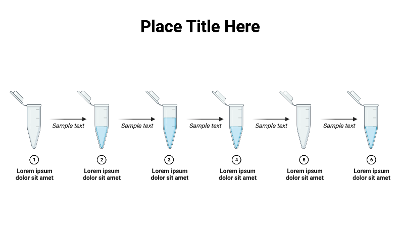 Centrifuge Tubes, 6 Step Pathway (Layout 6x1) | BioRender Science Templates