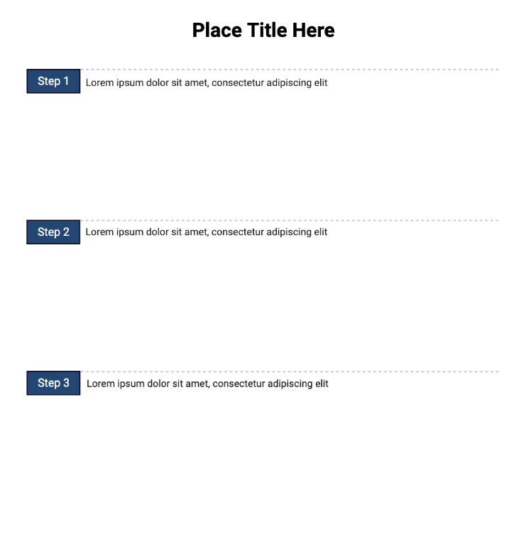 Blank Panel Steps (Layout 1x3) | BioRender Science Templates