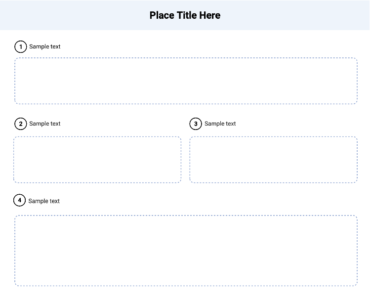 Blank Panels, 4 Step (Layout) | BioRender Science Templates