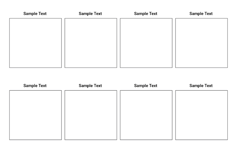 Blank Panels (Layout 4x2) | BioRender Science Templates