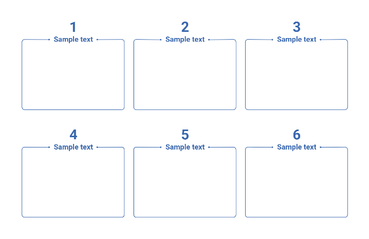 Multi-Panels Blank (Layout 3x2) | BioRender Science Templates