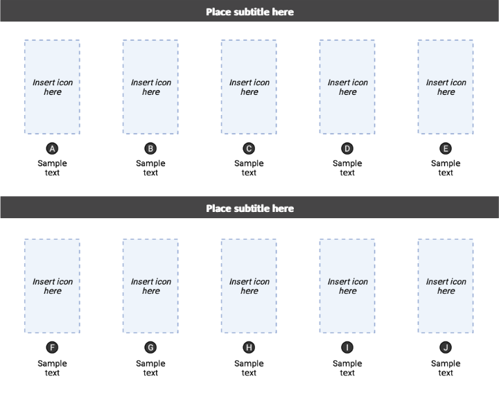 Blank Panels (Layout 5x2) | BioRender Science Templates