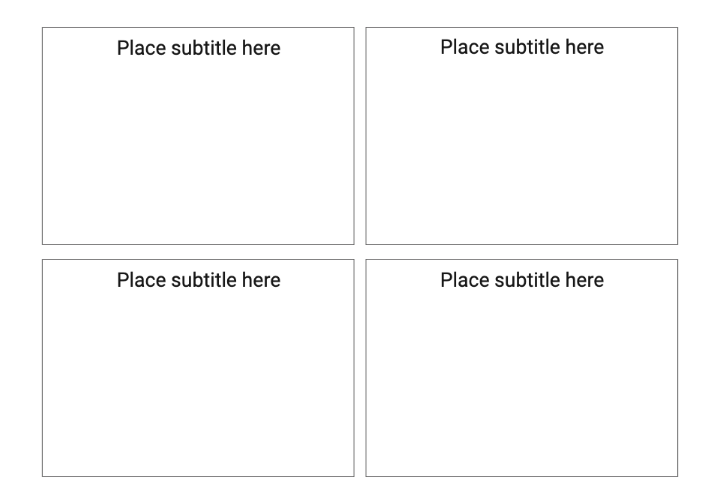 Blank Panels (Layout 2x2) | BioRender Science Templates