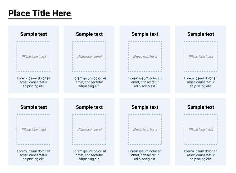 Blank Panels (Layout 4x2) | BioRender Science Templates