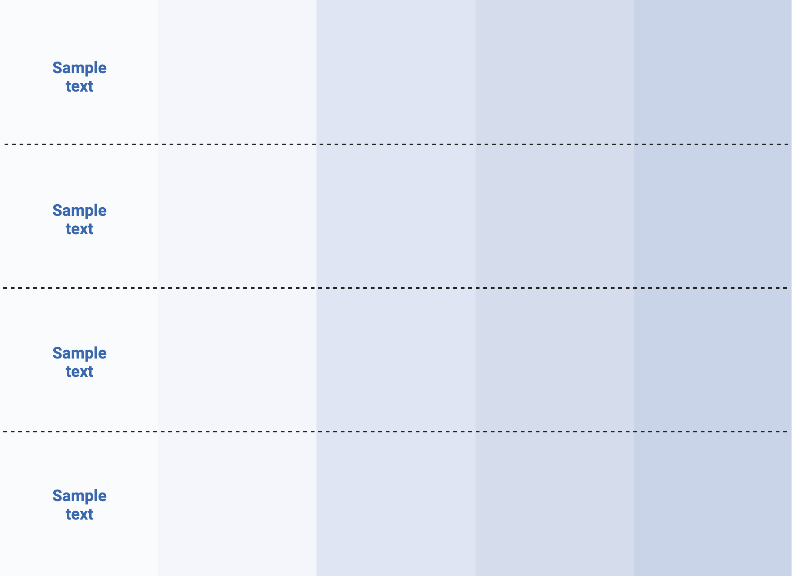 Gradient Blue Table with Lines (Layout 5x4) | BioRender Science Templates