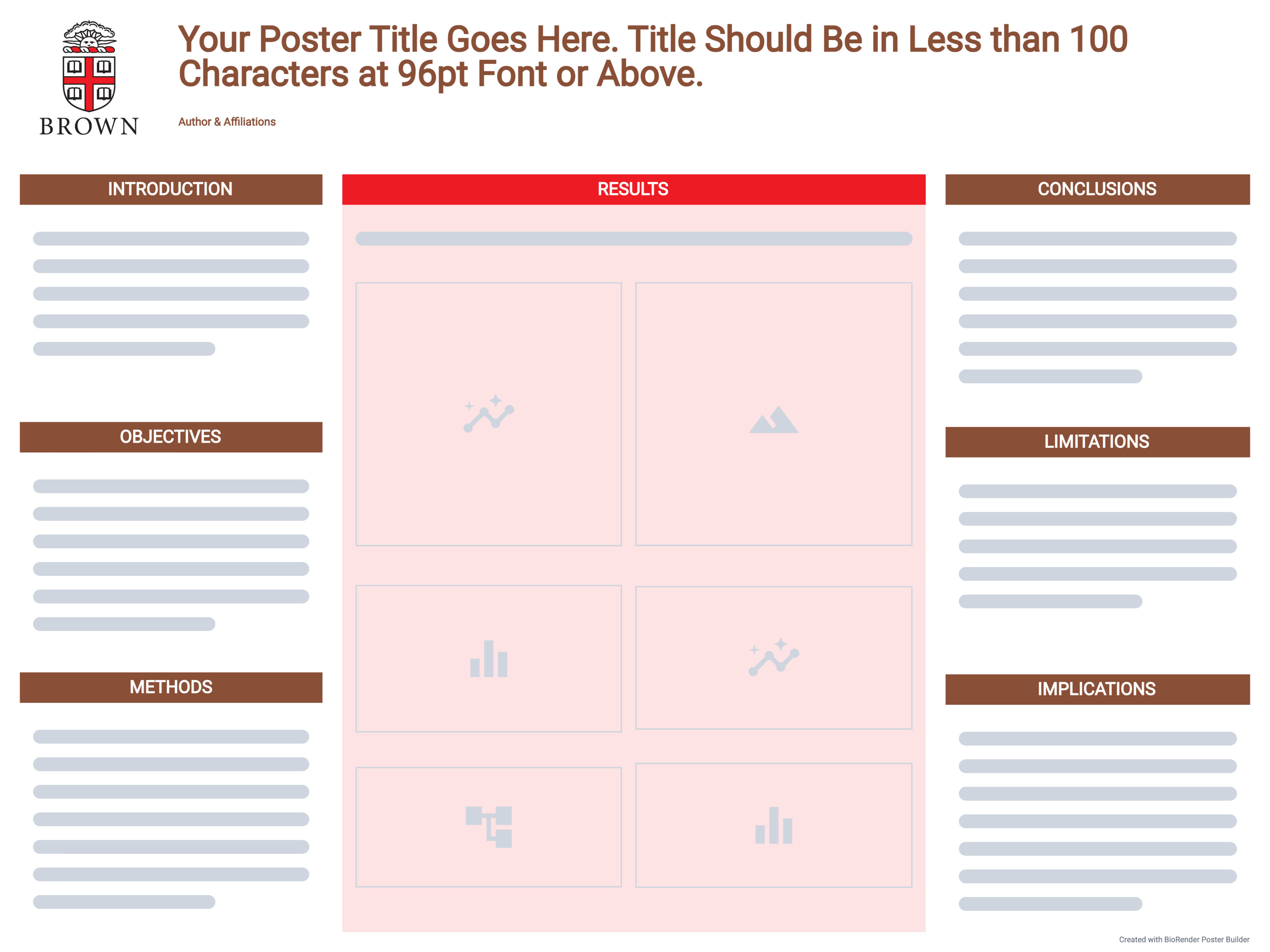 Brown University Poster Template – Landscape | BioRender Science Templates