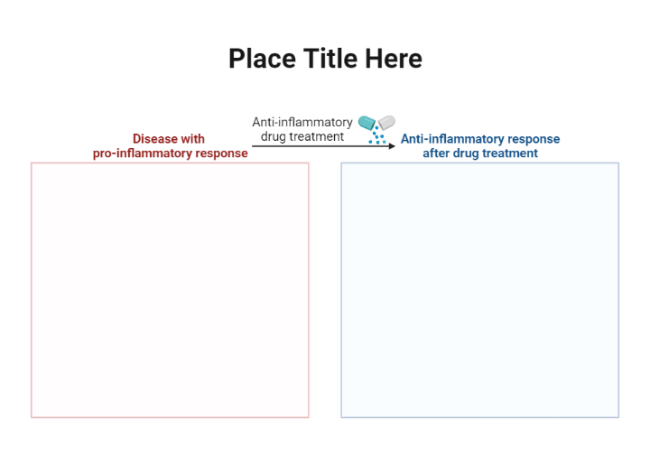 Anti-inflammatory Drug Treatment (Layout 2x1) | BioRender Science Templates