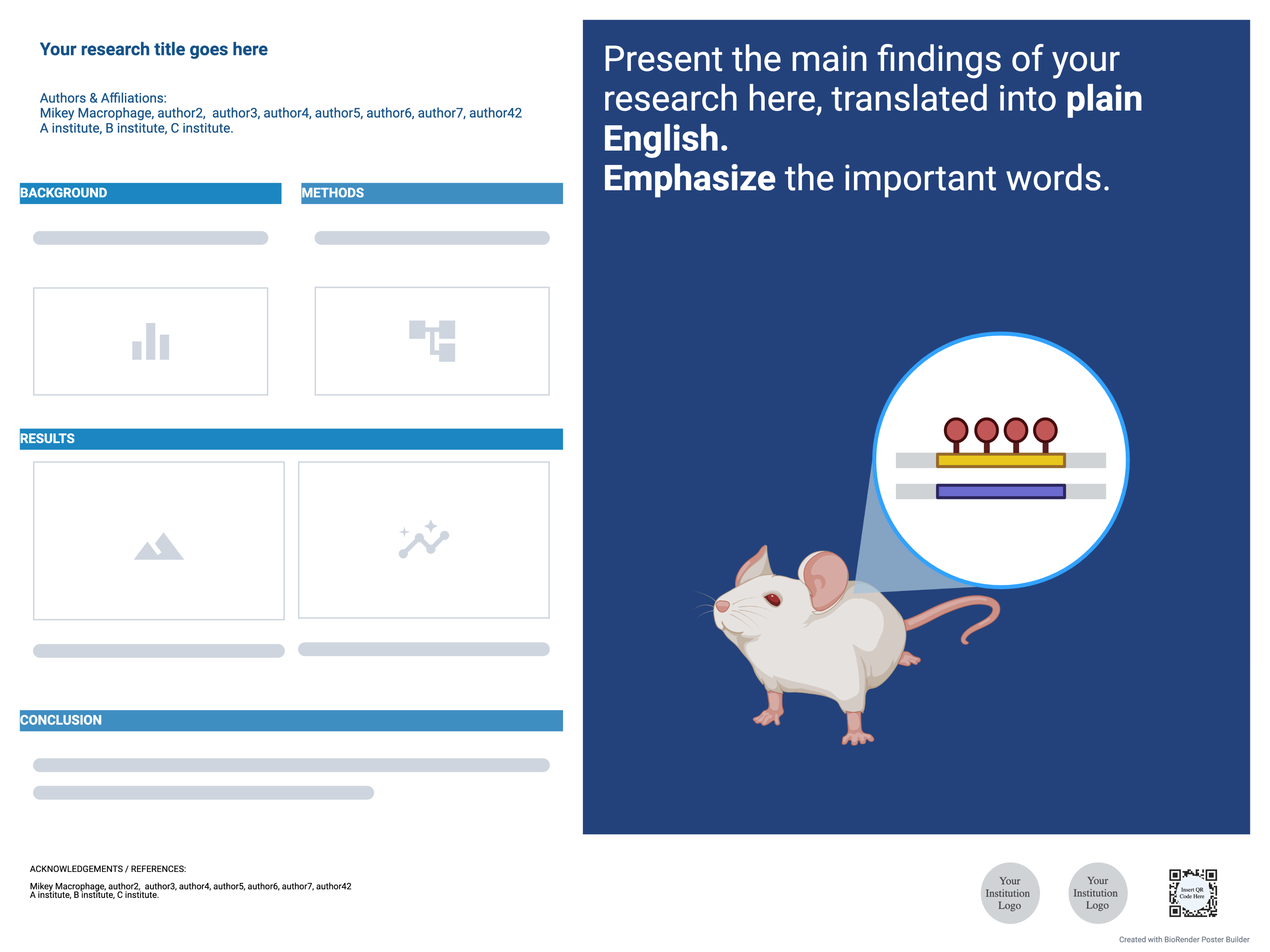 Billboard/Minimal Research Poster - Landscape 2 | BioRender Science ...