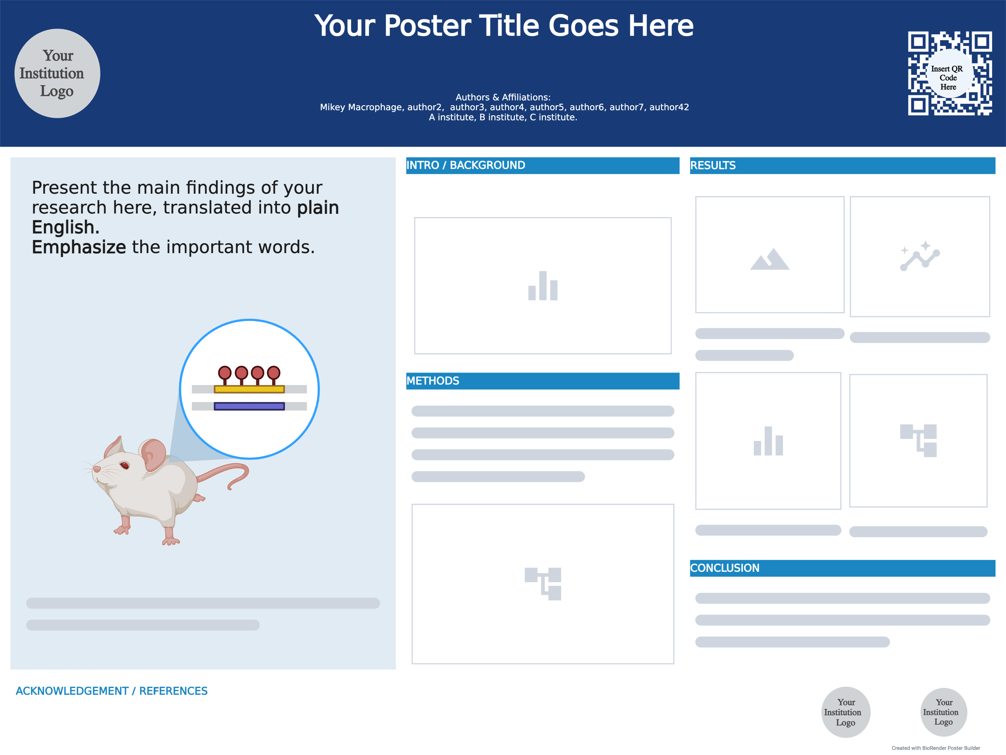Billboard/Minimal Research Poster - Landscape 5 | BioRender Science ...