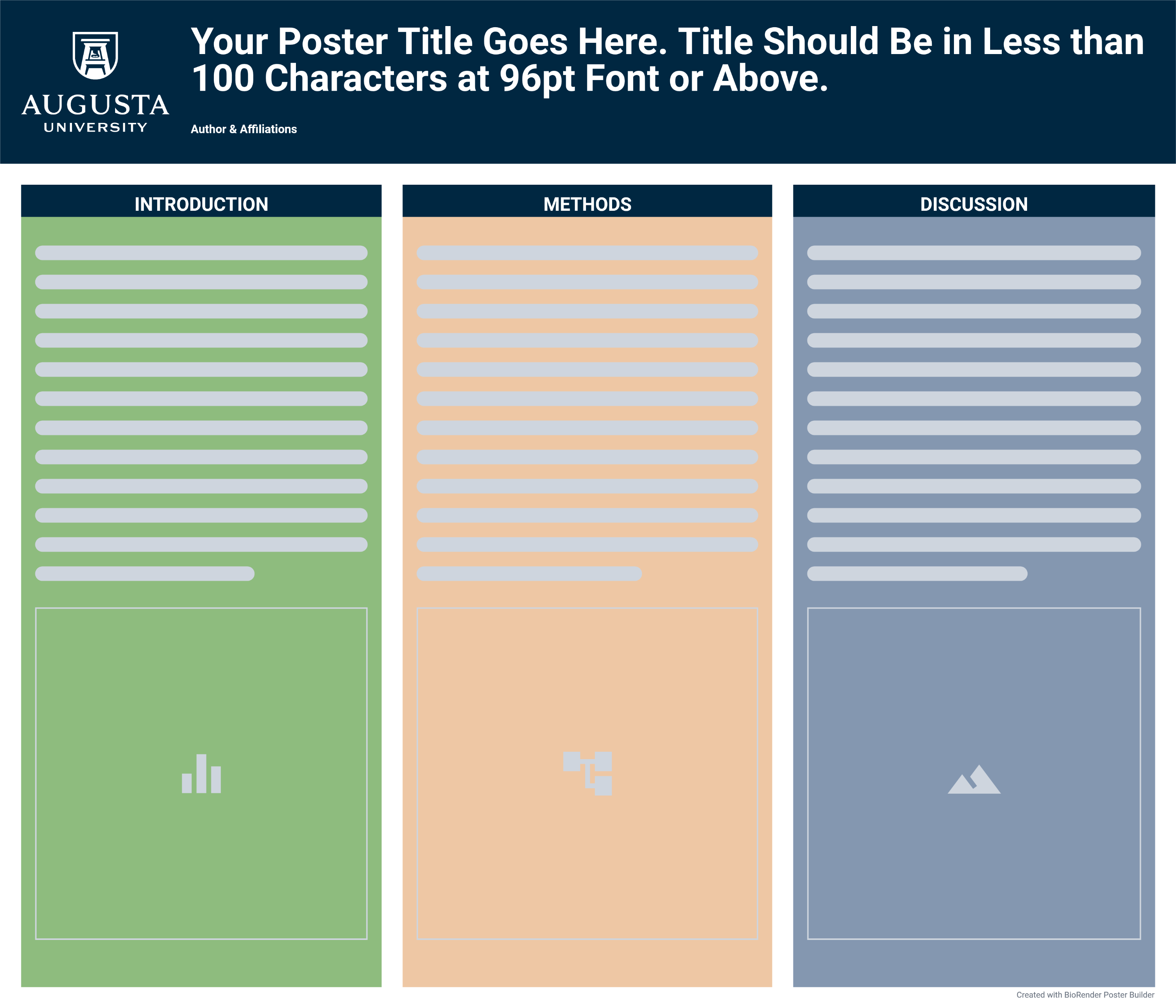 Augusta University Poster Template – Landscape 2 | BioRender Science ...