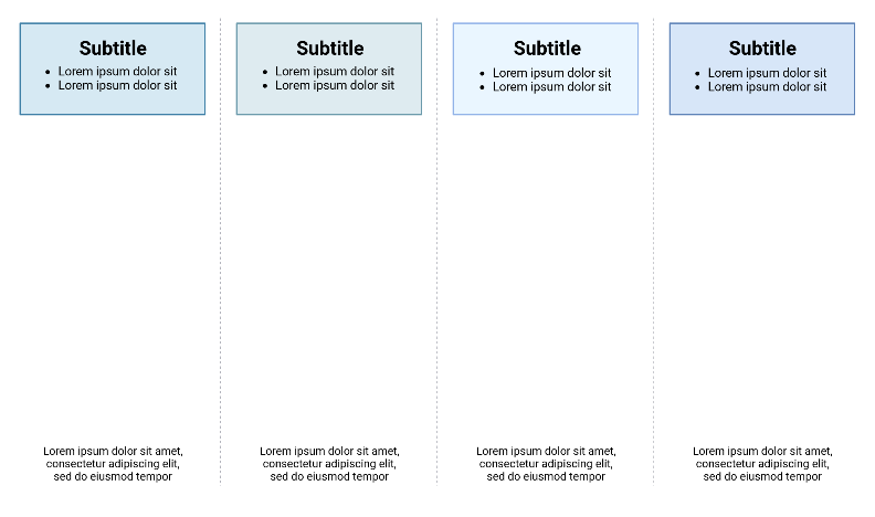 Blank Panels (Layout 4x1) 4 | BioRender Science Templates
