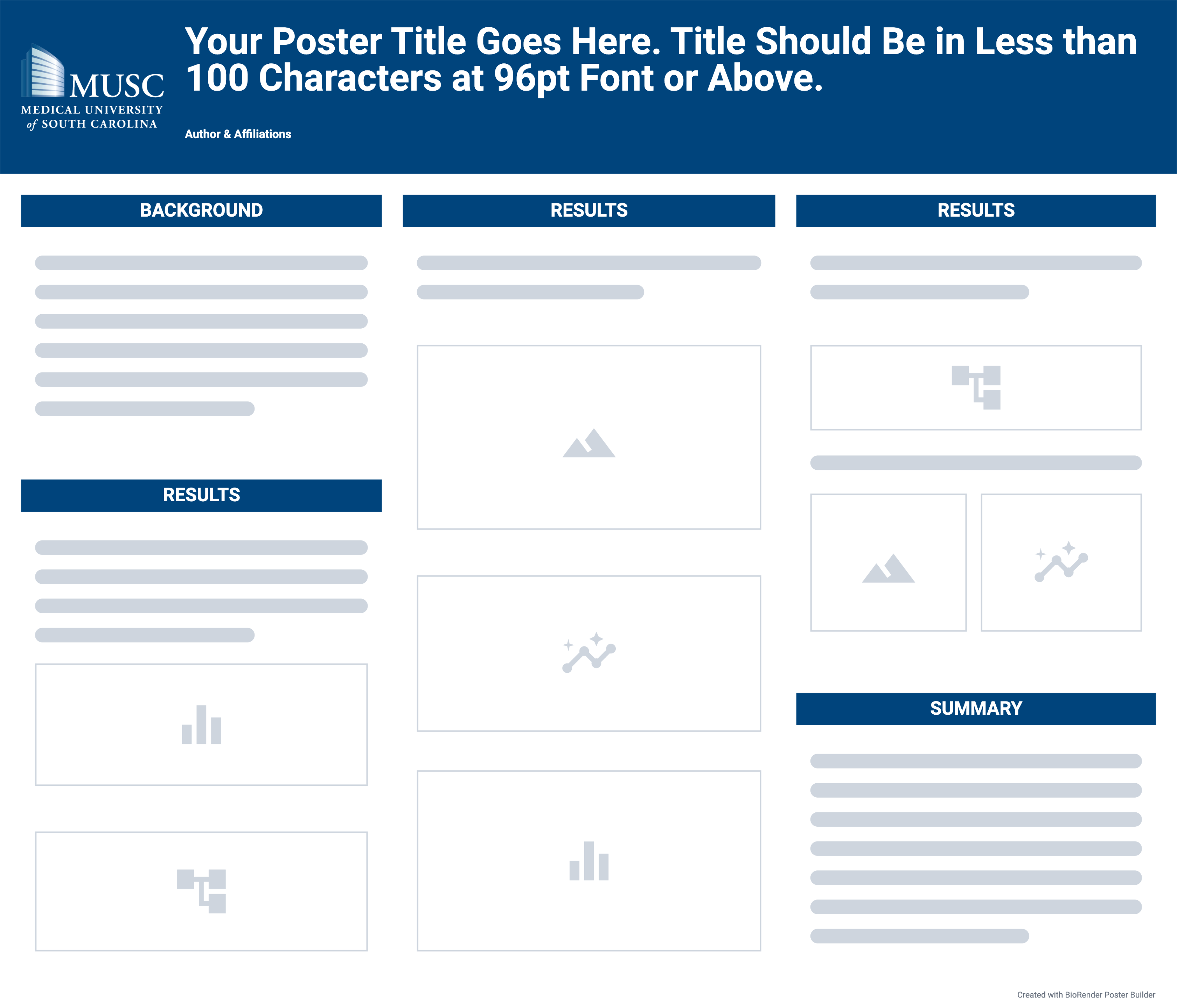 Medical University of South Carolina Poster Template – Landscape 2 ...