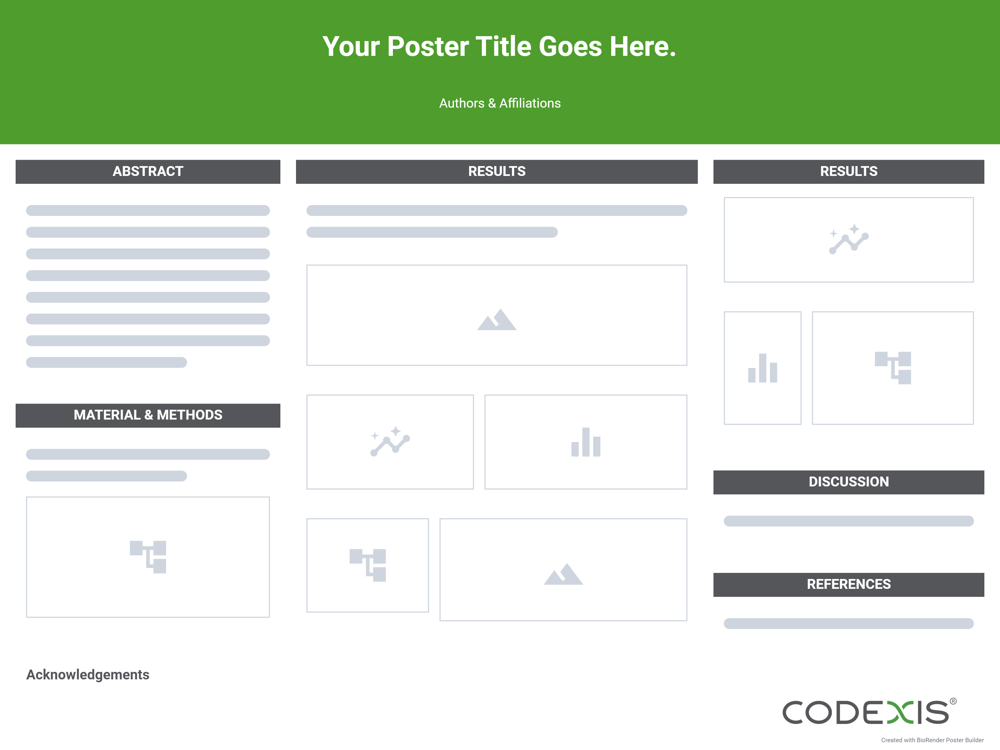 Make scientific figures in minutes using existing templates.