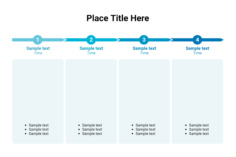 Timeline 4 Steps (Layout 4x1) | BioRender Science Templates Timeline 4 Steps (Layout 4x1) | BioRender Science Templates
