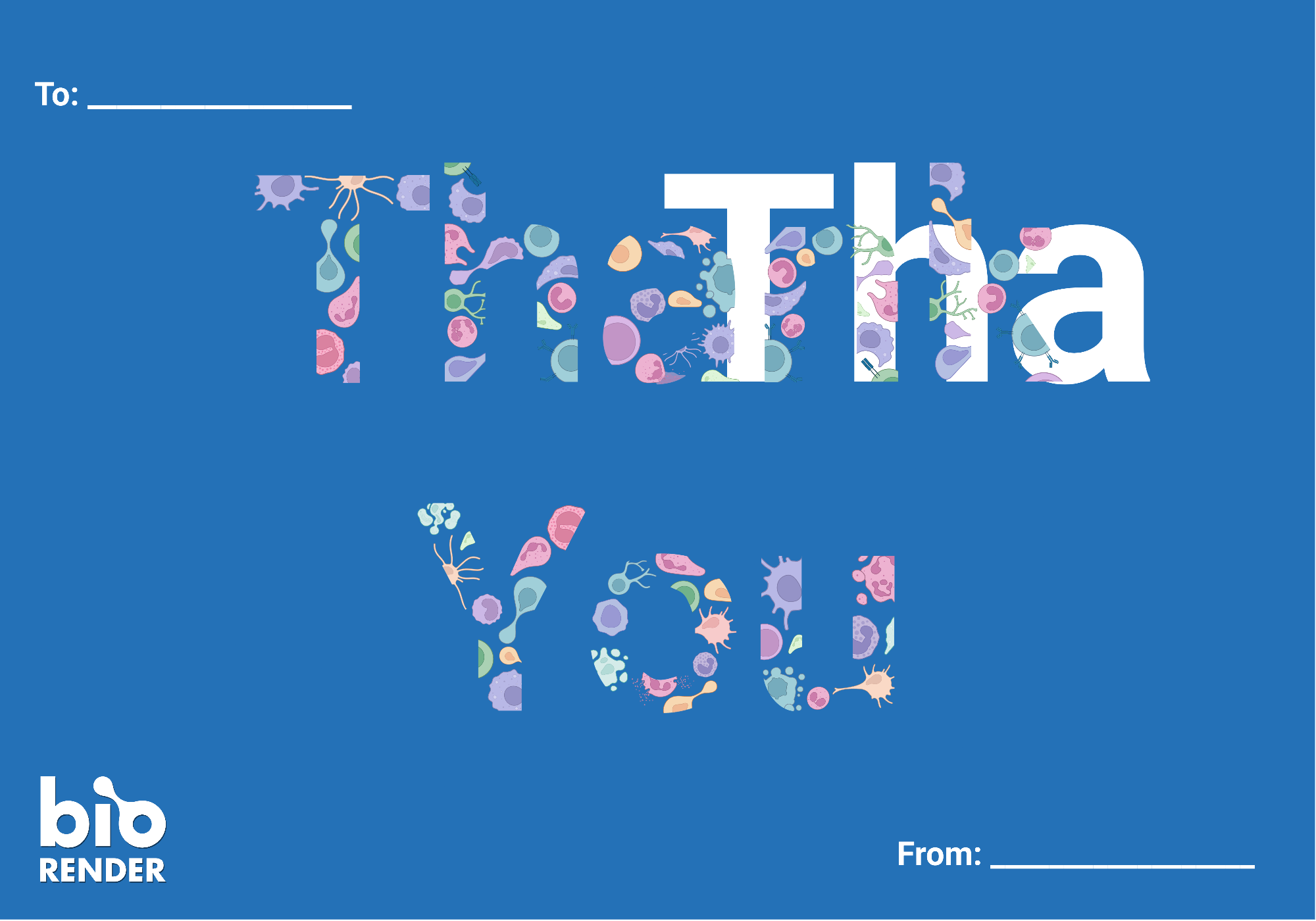 Immune Cells Thank You E-Card | BioRender Science Templates