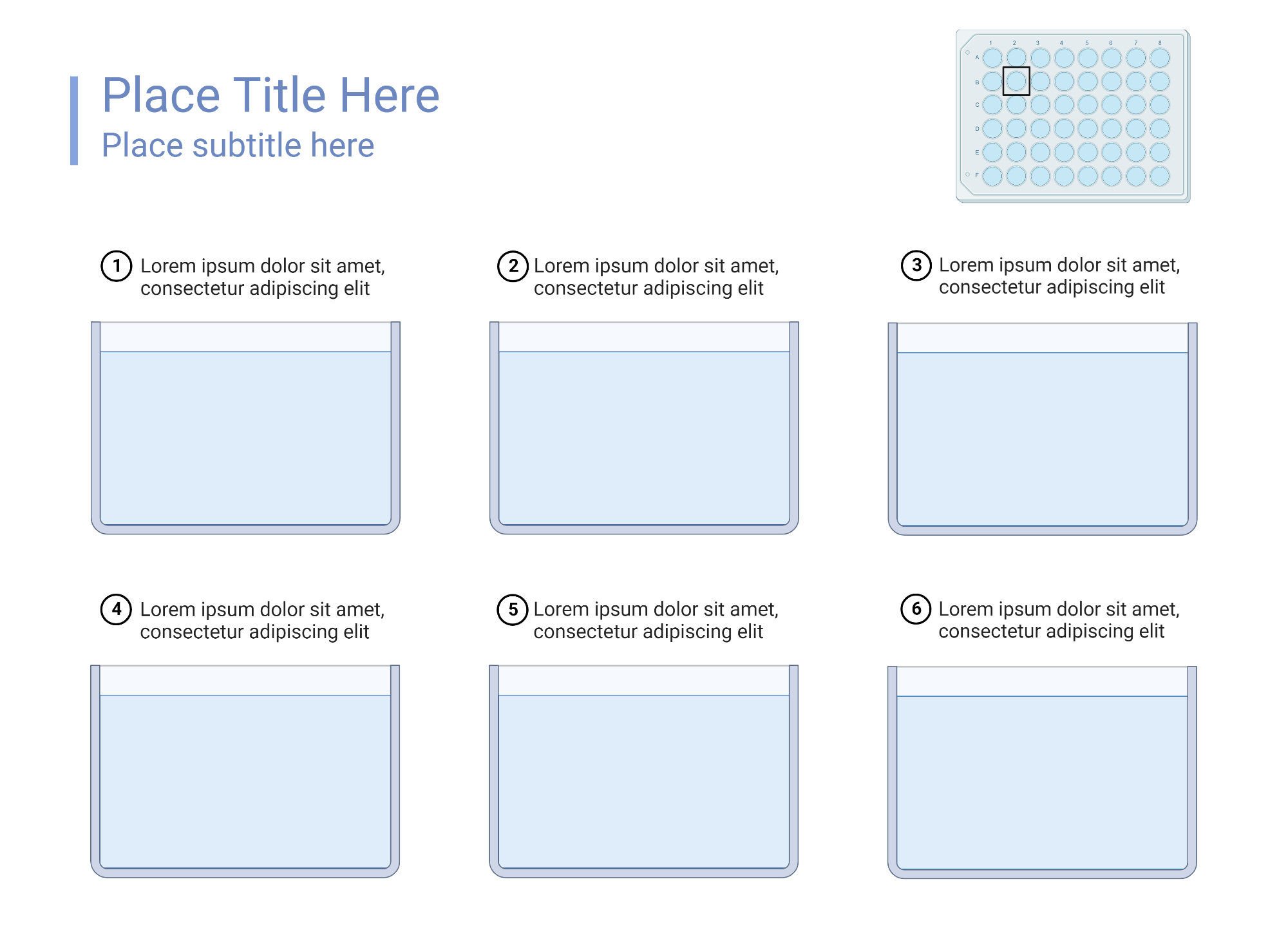 Well-plate Assay (Layout 3x2) | BioRender Science Templates