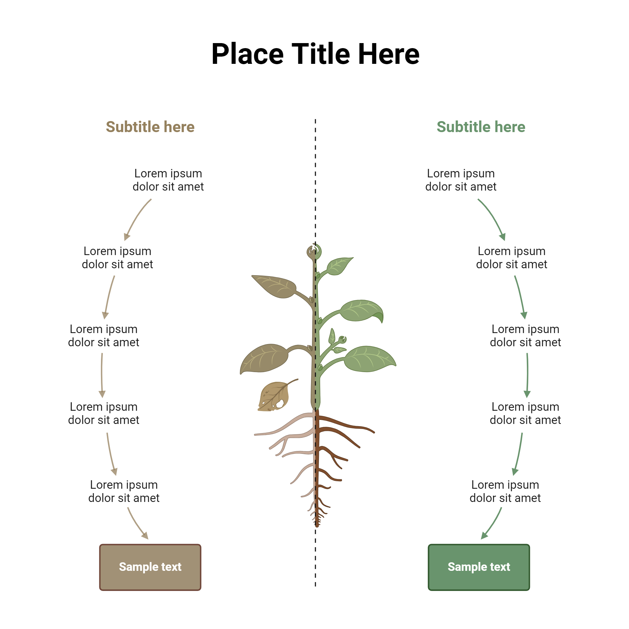 Diseased vs. Healthy Plant (Layout 2x6) | BioRender Science Templates