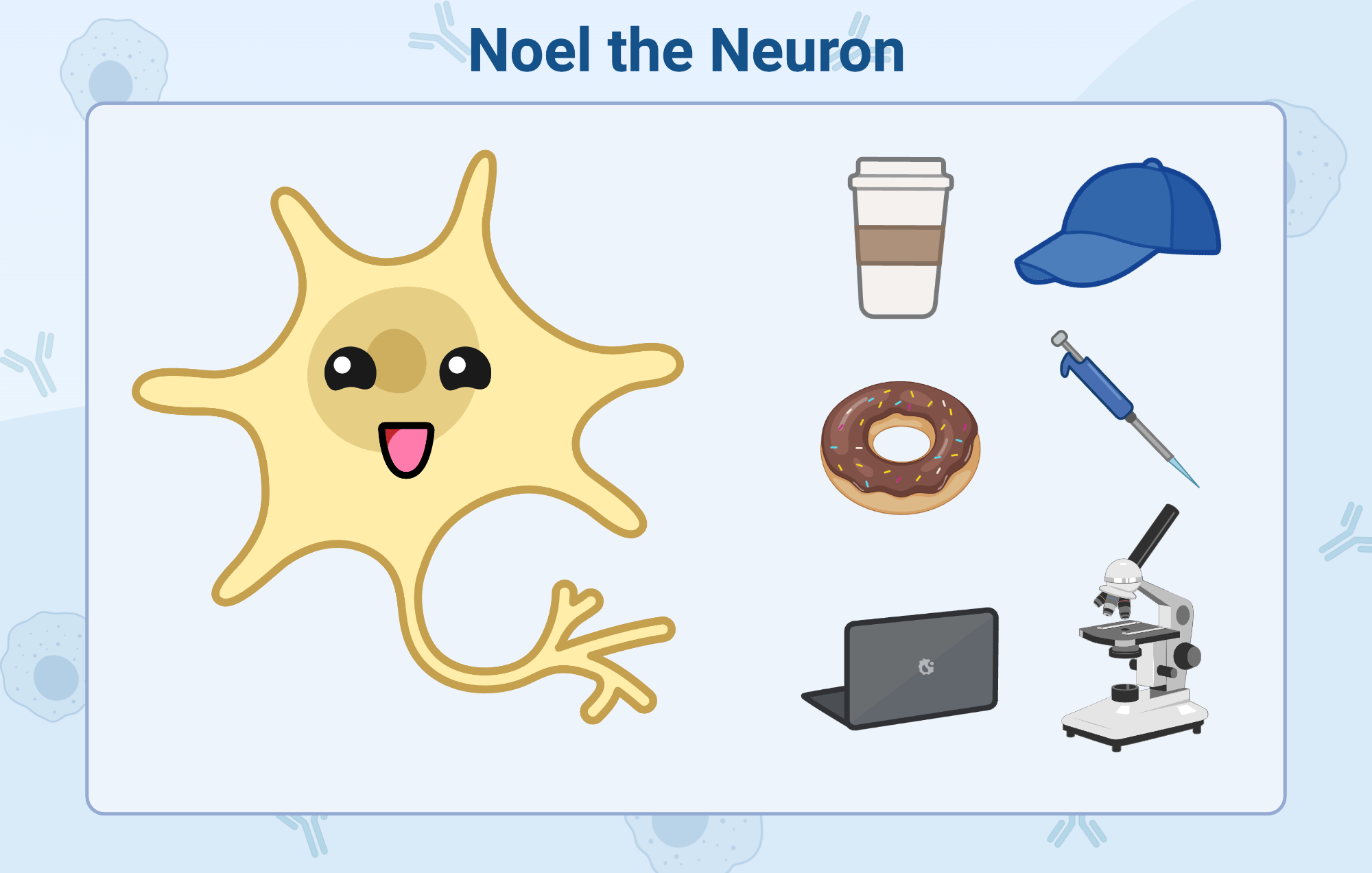 Noel the Neuron | BioRender Science Templates