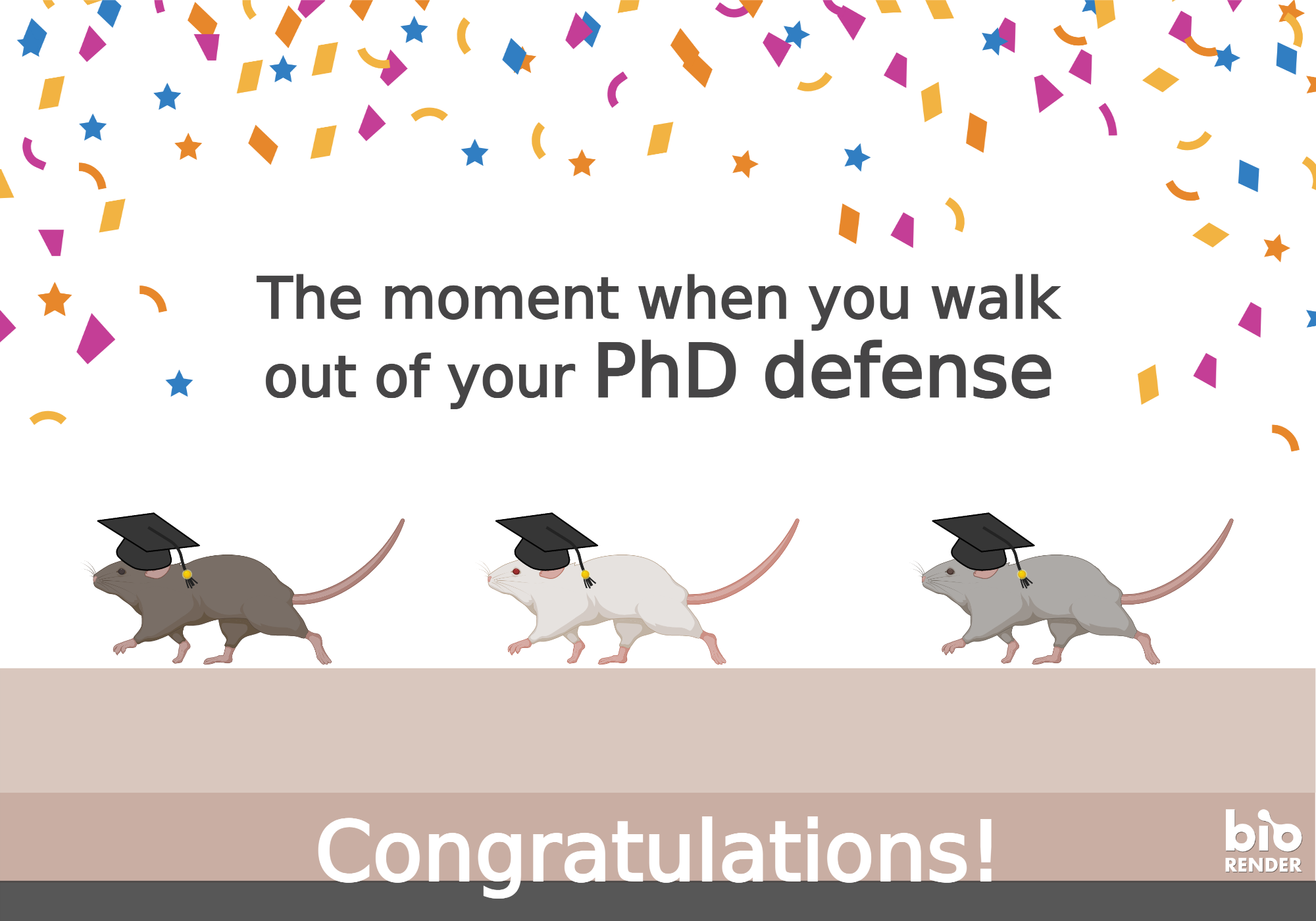 PhD Defense E-card | BioRender Science Templates
