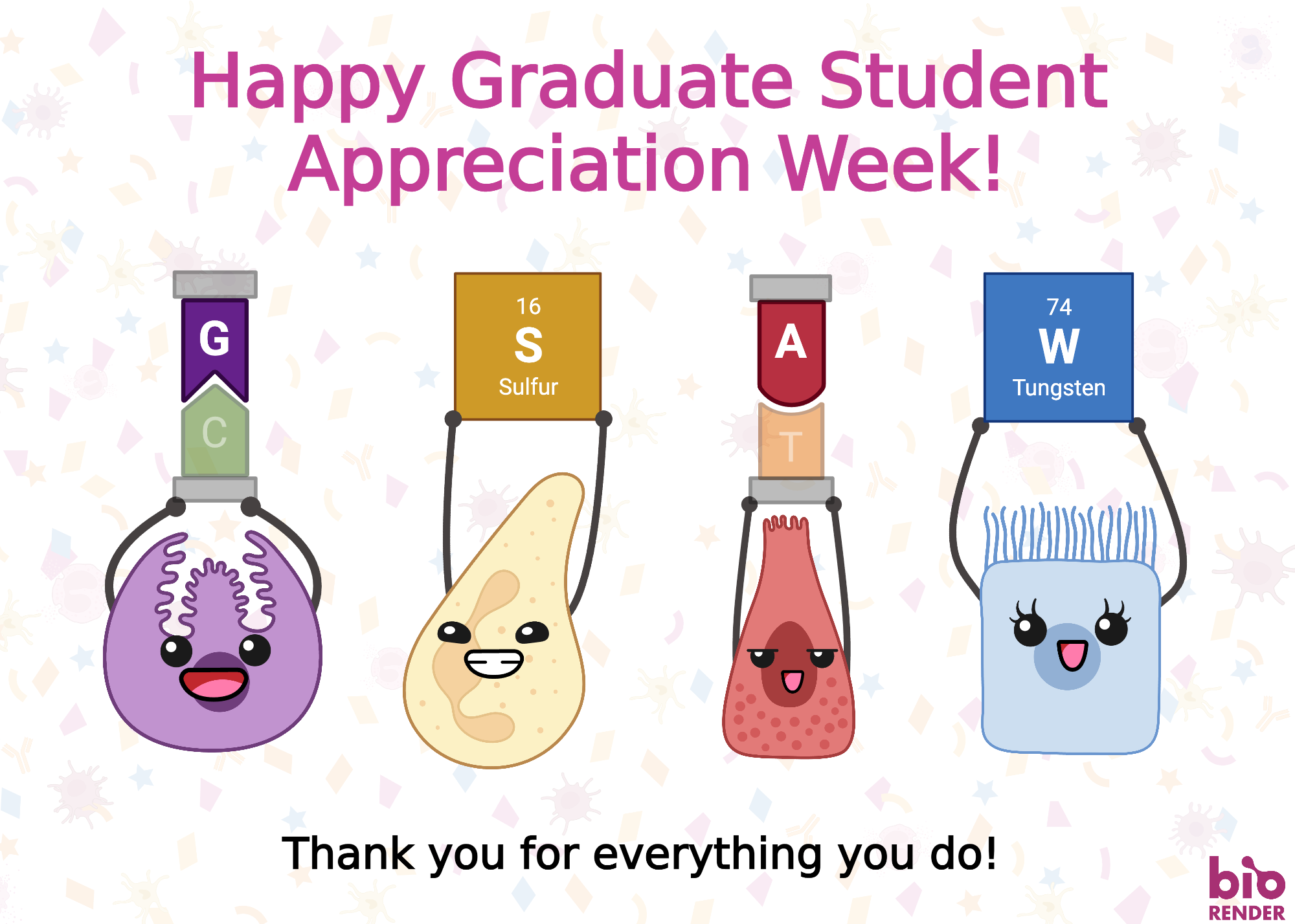 Graduate Student Appreciation Week (GSAW) Card | BioRender Science ...