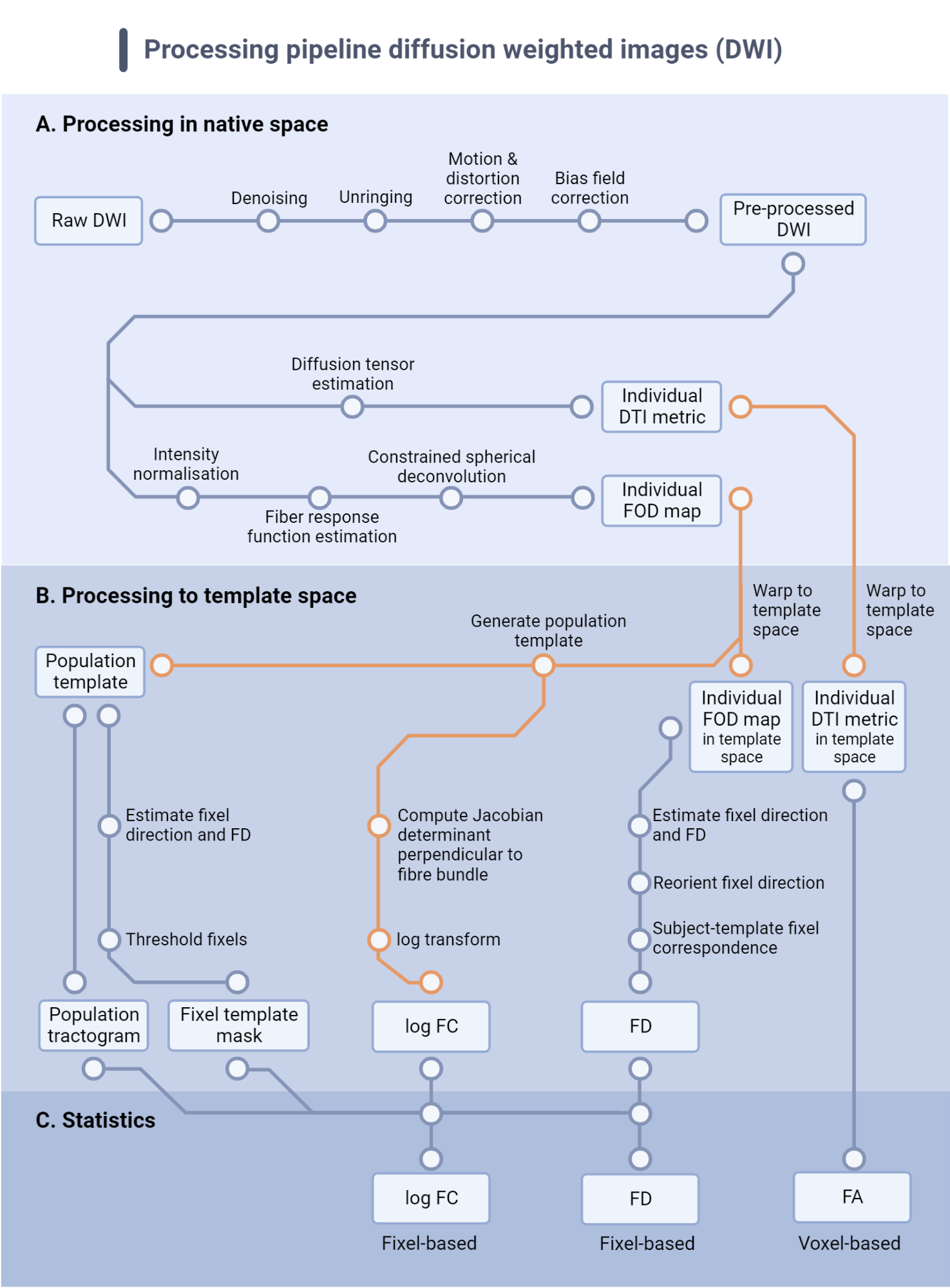 Processing pipeline diffusion-weighted imaging | BioRender Science ...