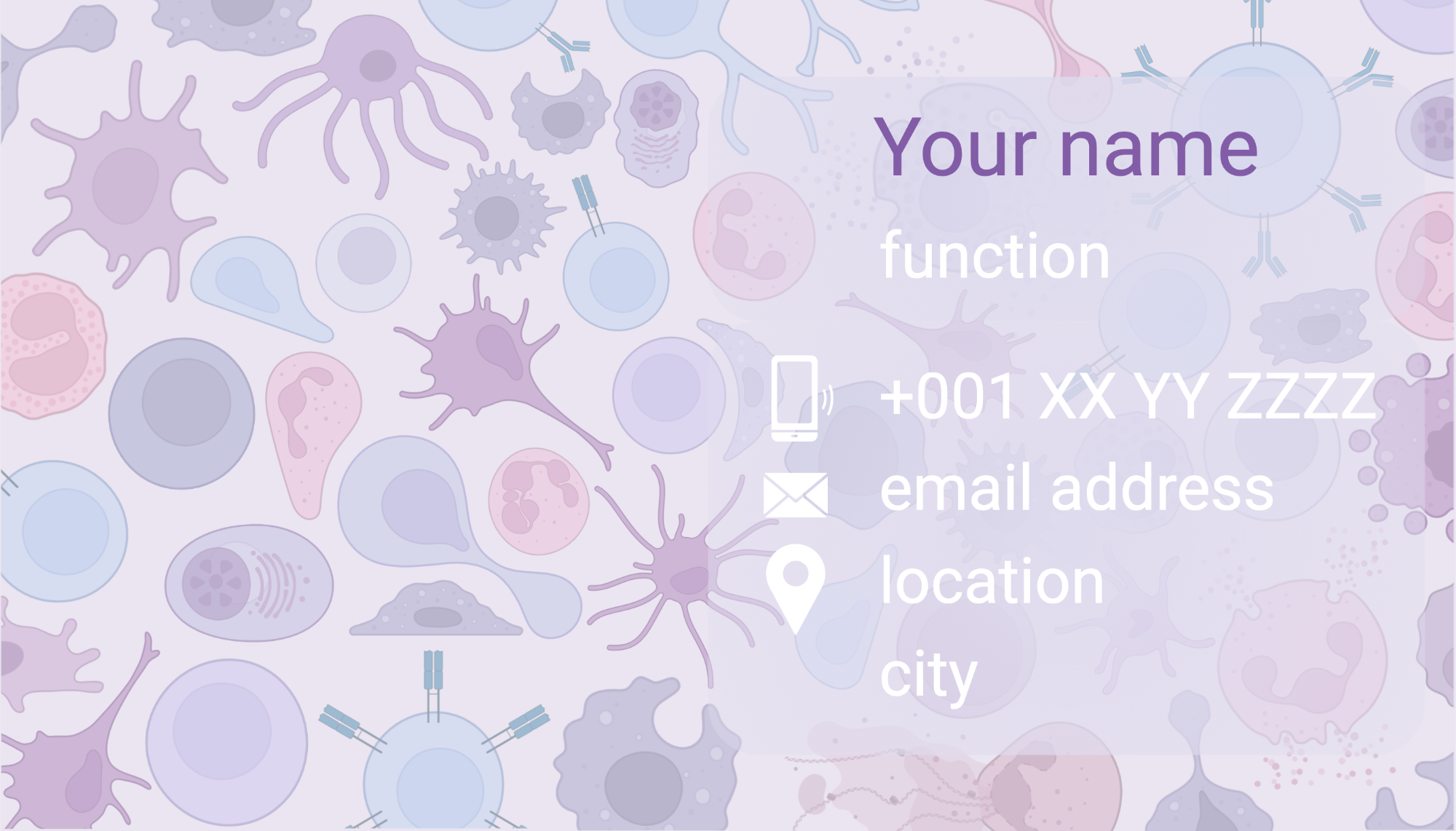 Business card - Microbiologist | BioRender Science Templates