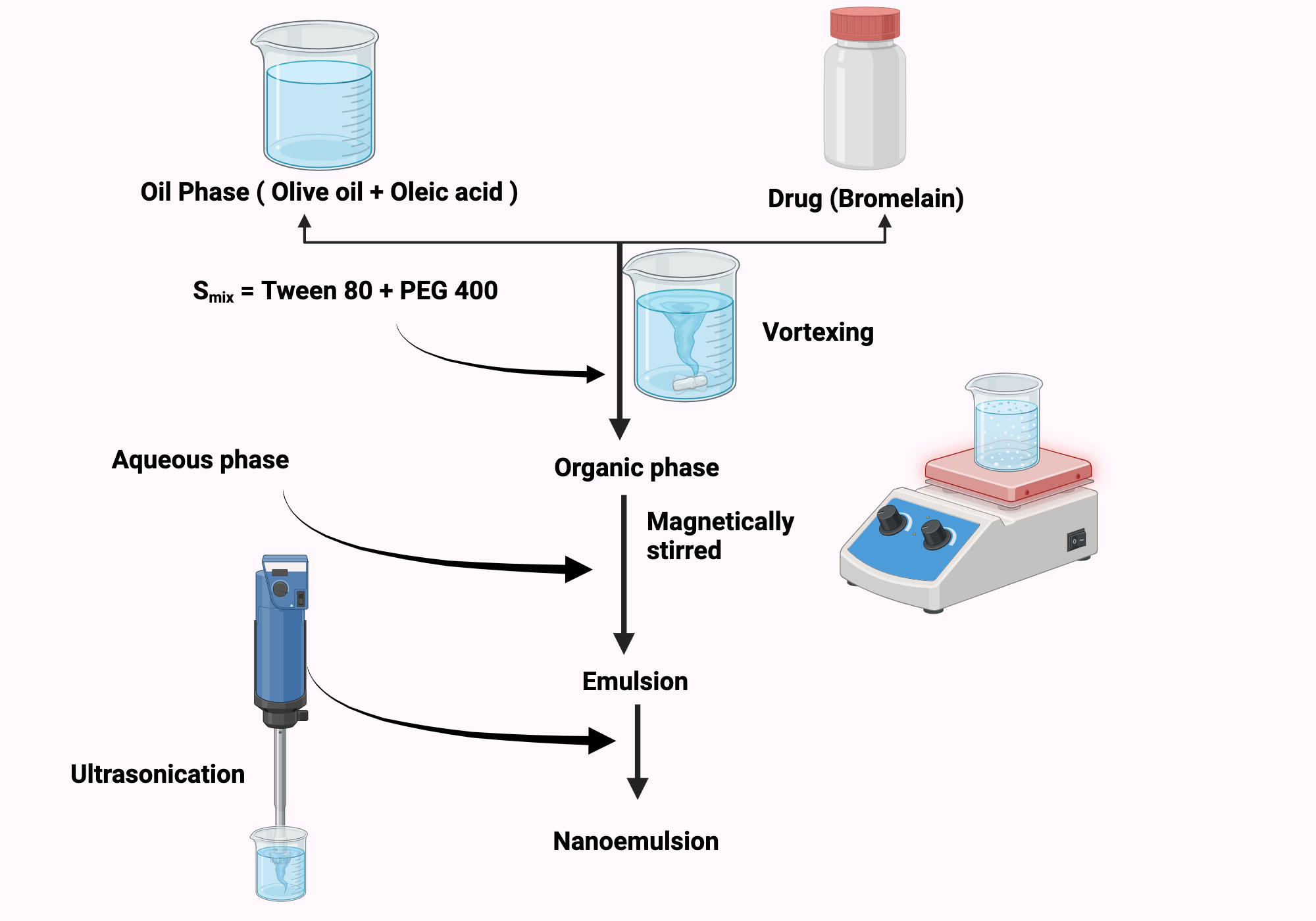 Nanoemulsion prepartion | BioRender Science Templates