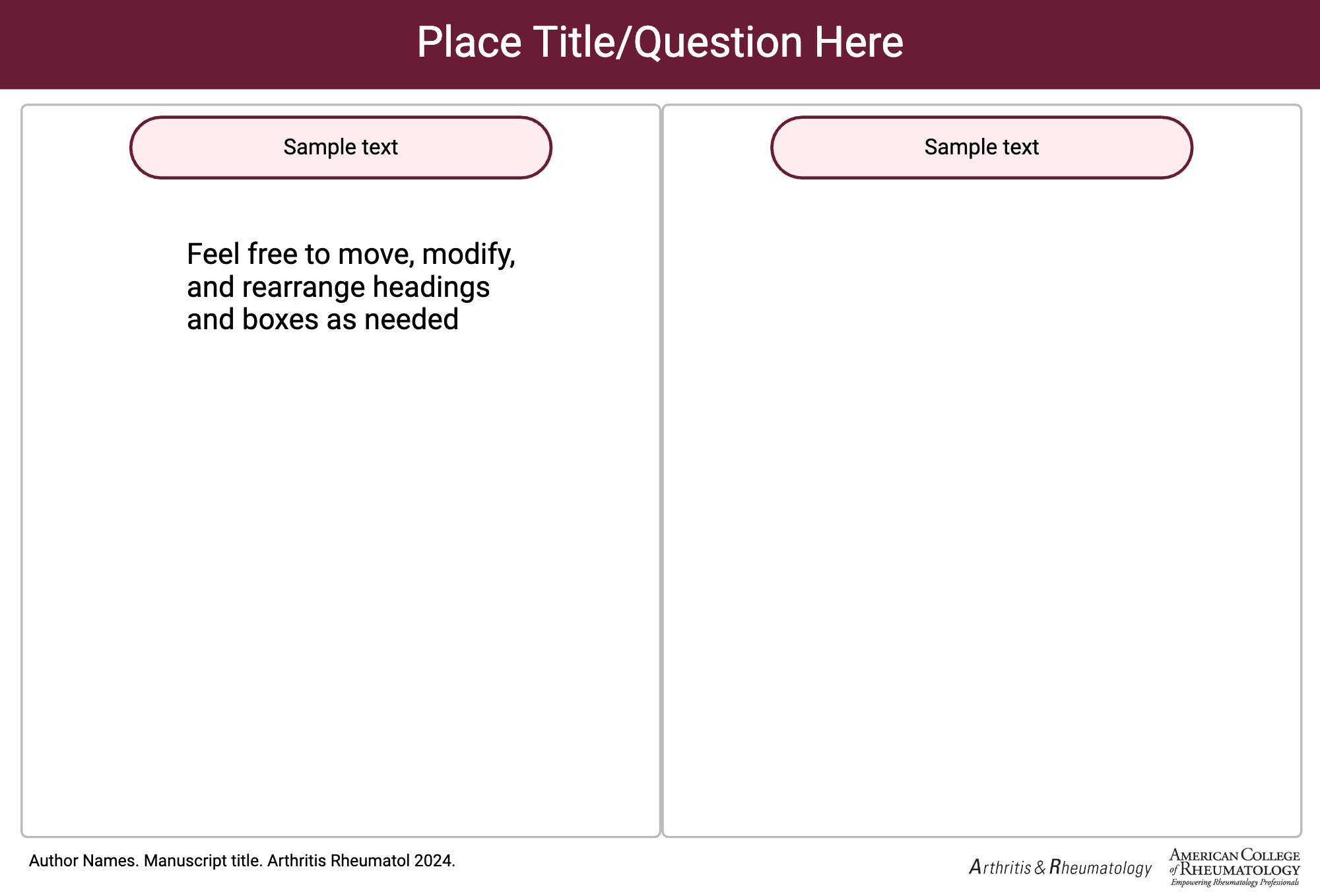 Arthritis & Rheumatology Journal Template 2024 | BioRender Science ...