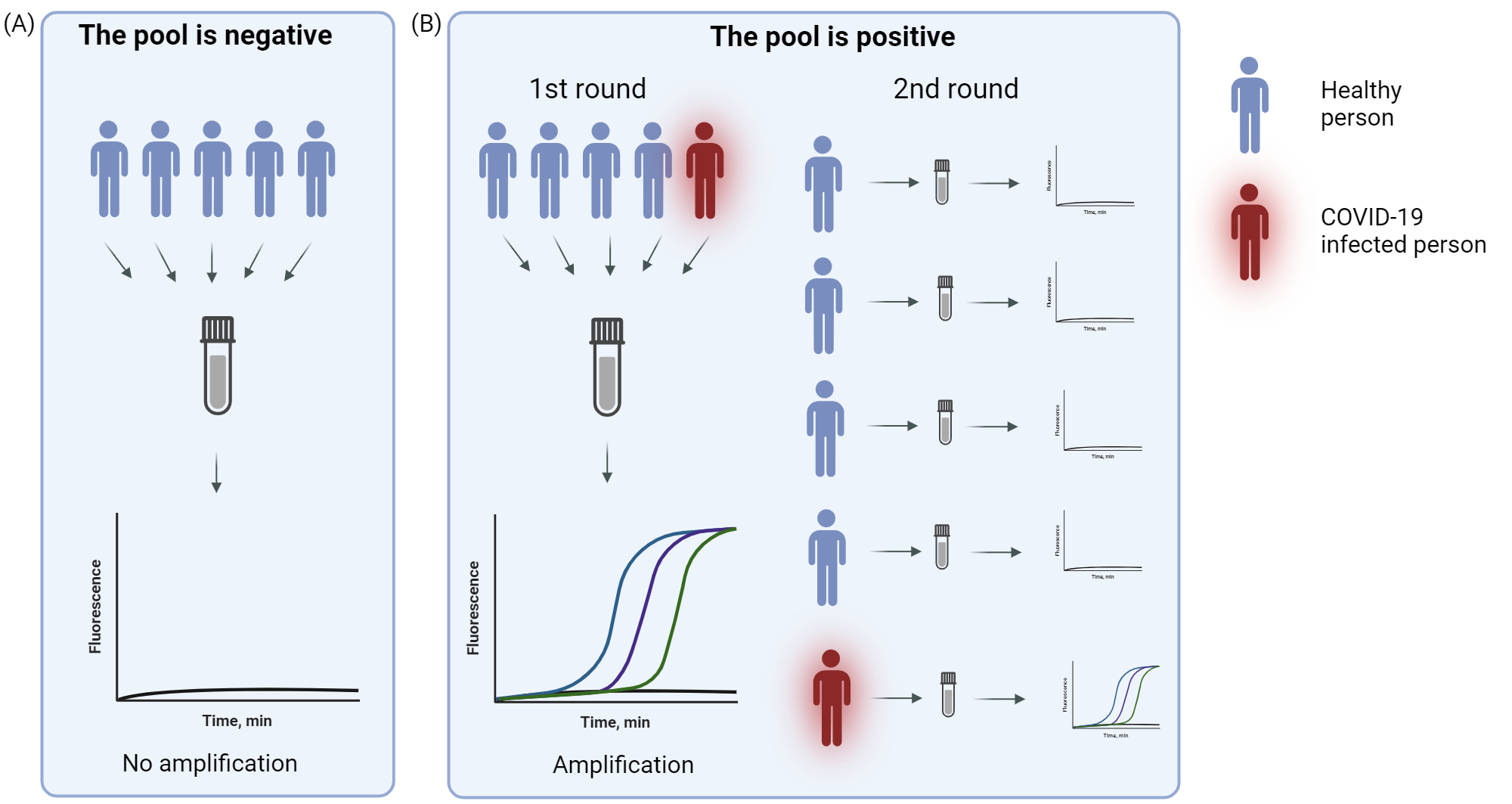 COVID-19 sample pool testing | BioRender Science Templates