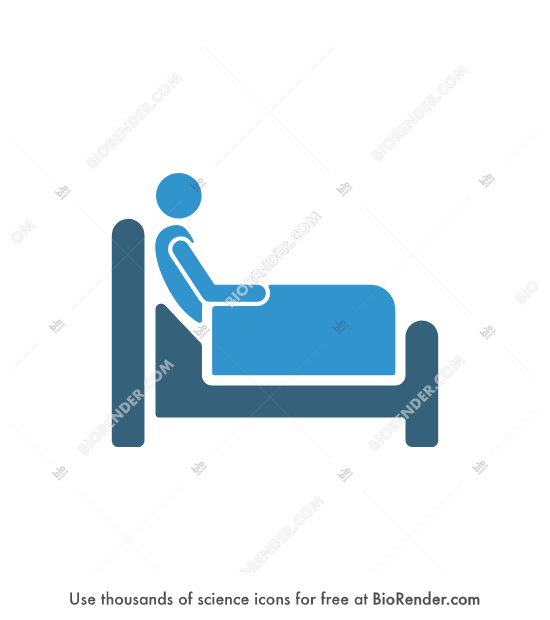 Free Person in bed (symbol) Icons, Symbols & Images | BioRender