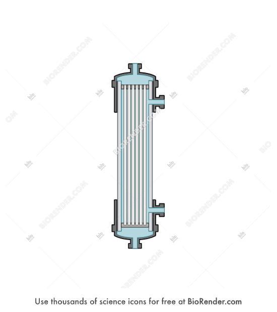 Free Hollow fiber membrane filter (schematic) Icons, Symbols & Images ...