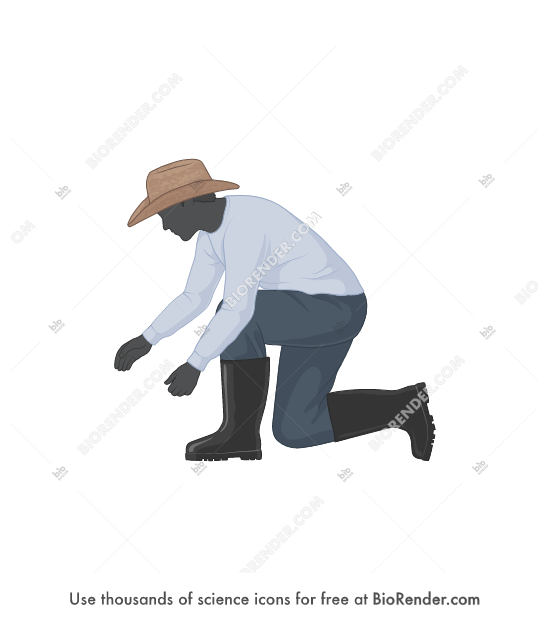 Free Person kneeling (male) Icons, Symbols & Images | BioRender