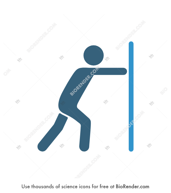 Free Person pushing (symbol) Icons, Symbols & Images | BioRender