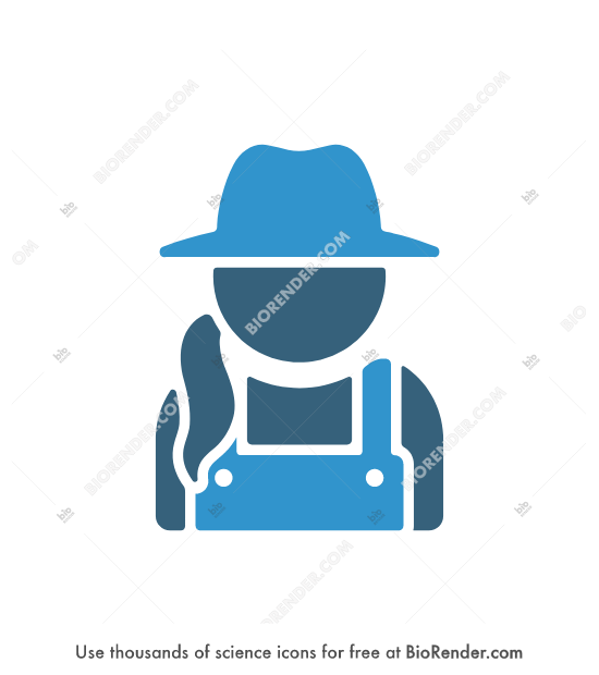 Free Farmer (long hair, symbol) Icons, Symbols & Images | BioRender