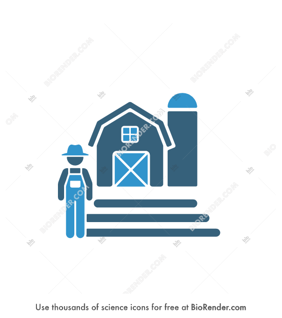 Free Farmer (on farm, symbol) Icons, Symbols & Images | BioRender