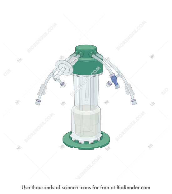 Free Cylindrical cell culture flask (G-Rex 10M CS) Icons, Symbols ...