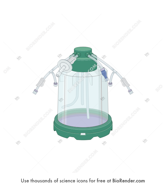 Free Cylindrical cell culture flask (G-Rex 100M CS) Icons, Symbols ...
