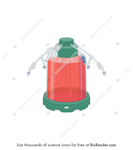 Free Cylindrical cell culture flask (G-Rex 100M CS, full liquid) Icons, Symbols & Images | BioRender