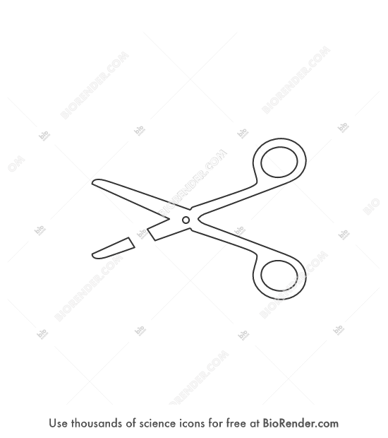 Free Scissors outline (with break, symbol) Icons, Symbols & Images ...