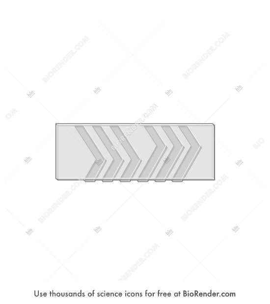 Free Microfluidic mixing unit (herringbone) Icons, Symbols & Images ...